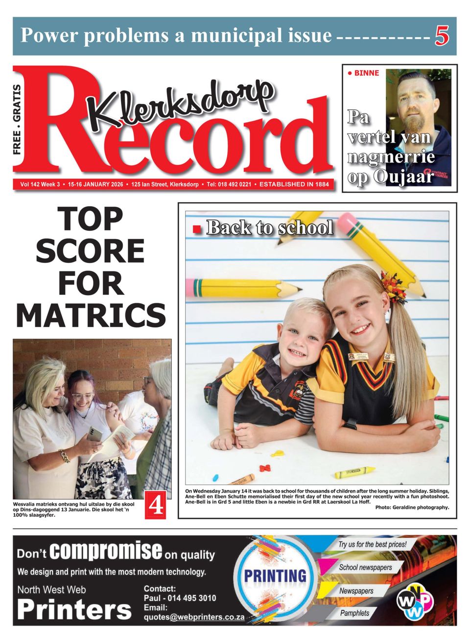 Get digital access to Klerksdorp Record Newspaper | Magzter.com