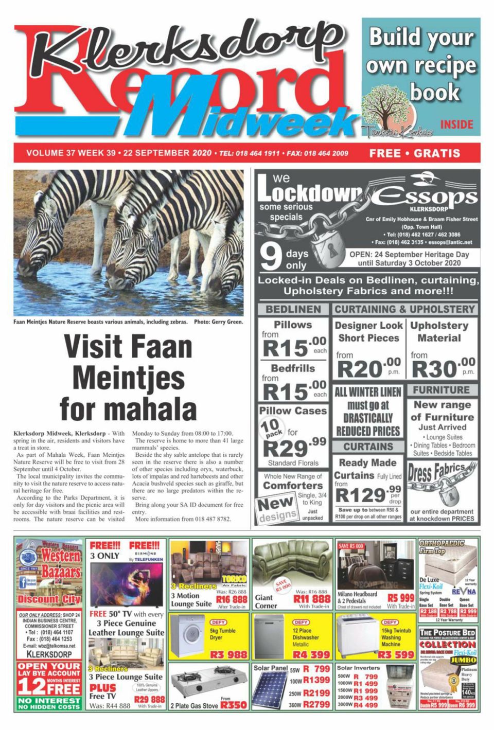 Klerksdorp Midweek September 22 2020 Newspaper