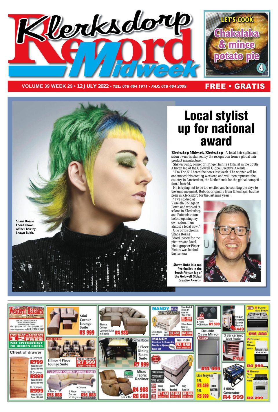 Klerksdorp Midweek-July 12, 2022 Newspaper - Get your Digital Subscription