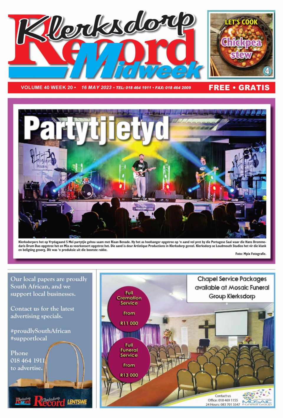 Get digital access to Klerksdorp Midweek - May 16, 2023 issue | Magzter.com