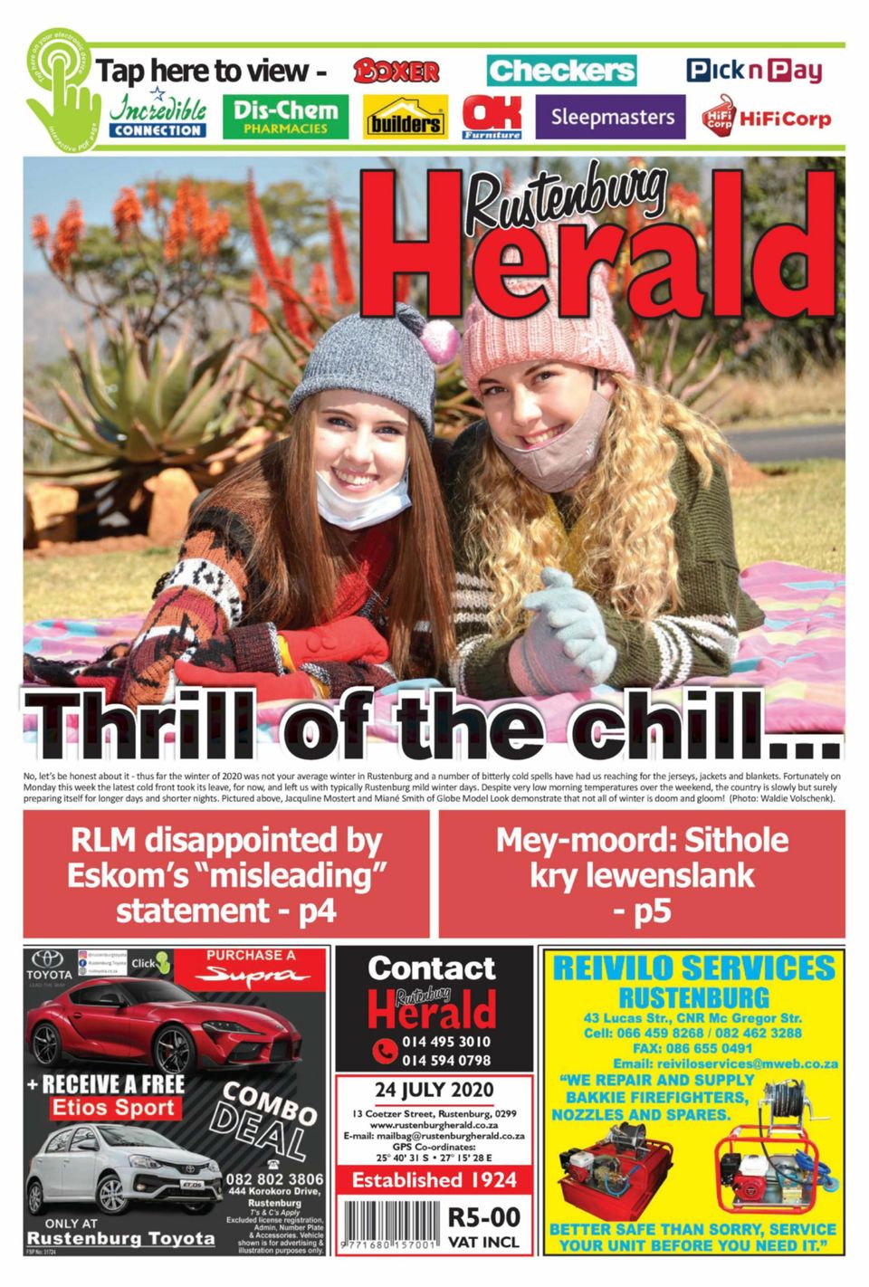 Get digital access to Rustenburg Herald - July 24, 2020 issue | Magzter.com