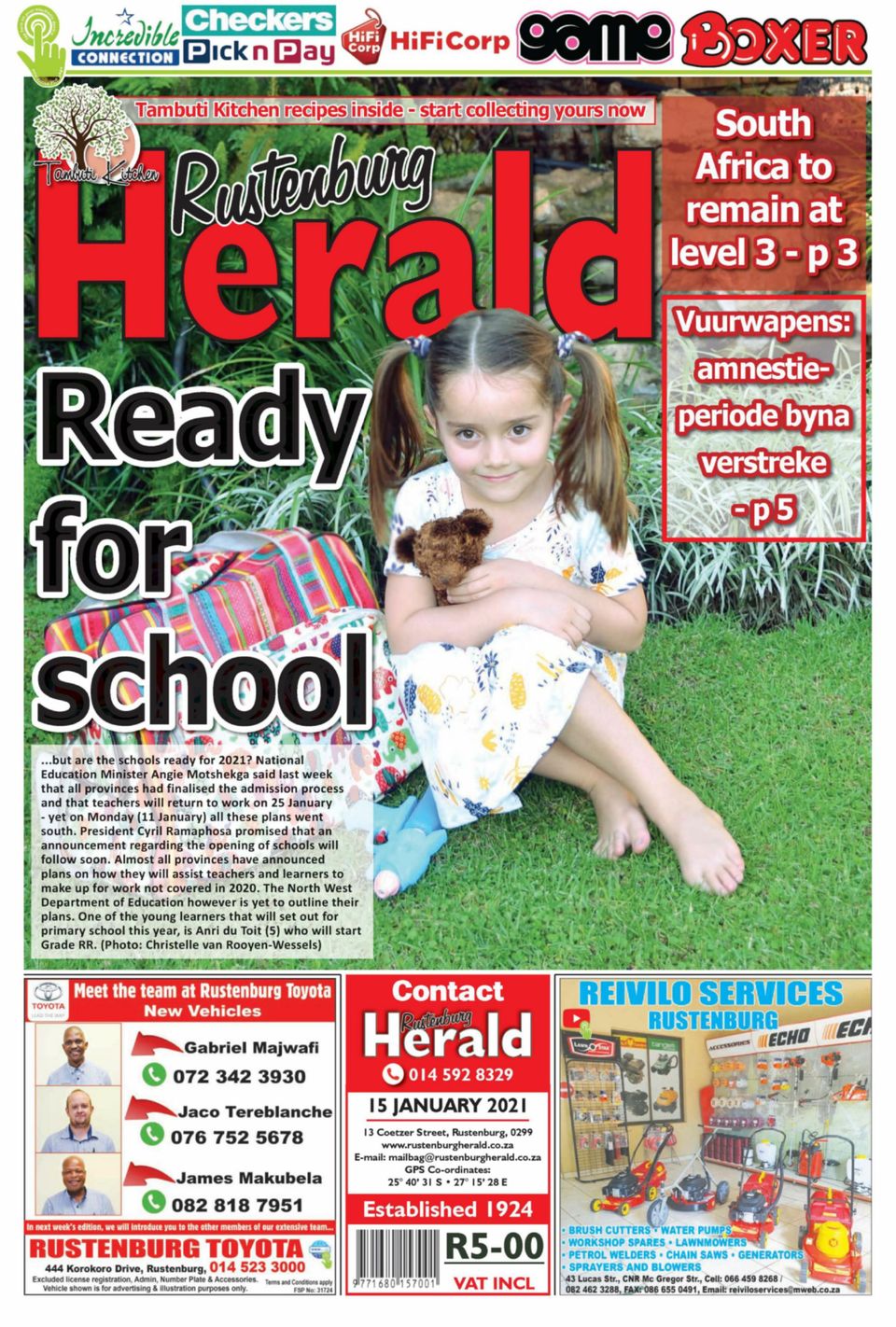 Get digital access to Rustenburg Herald - January 15, 2021 issue ...