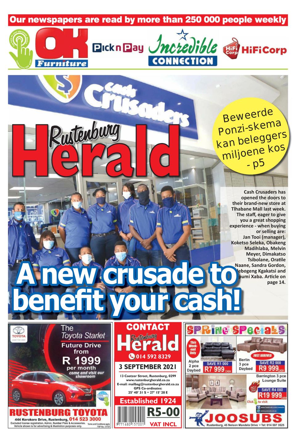 Rustenburg Herald Newspaper - Get your Digital Subscription