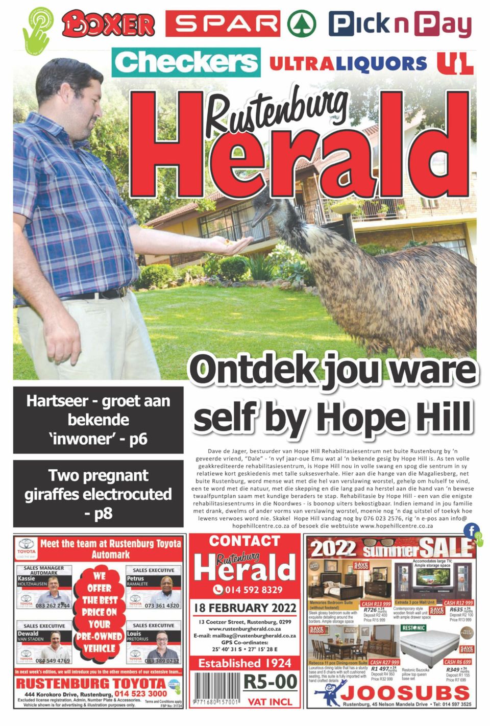 Get digital access to Rustenburg Herald - February 18, 2022 issue ...