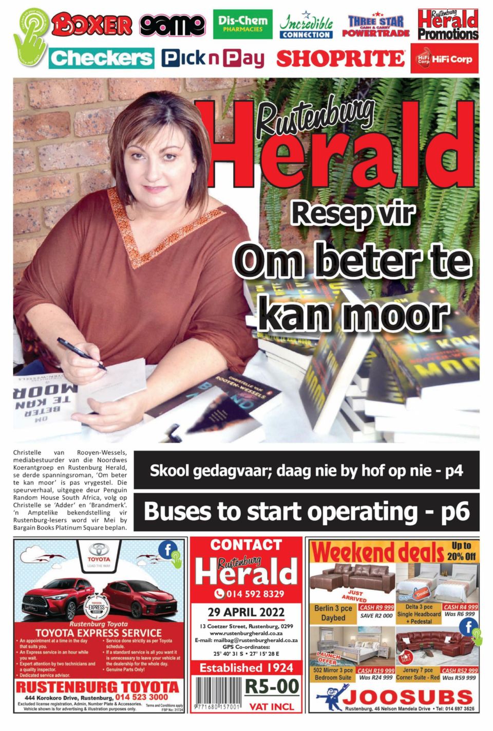 Rustenburg Herald-April 29, 2022 Newspaper - Get your Digital Subscription
