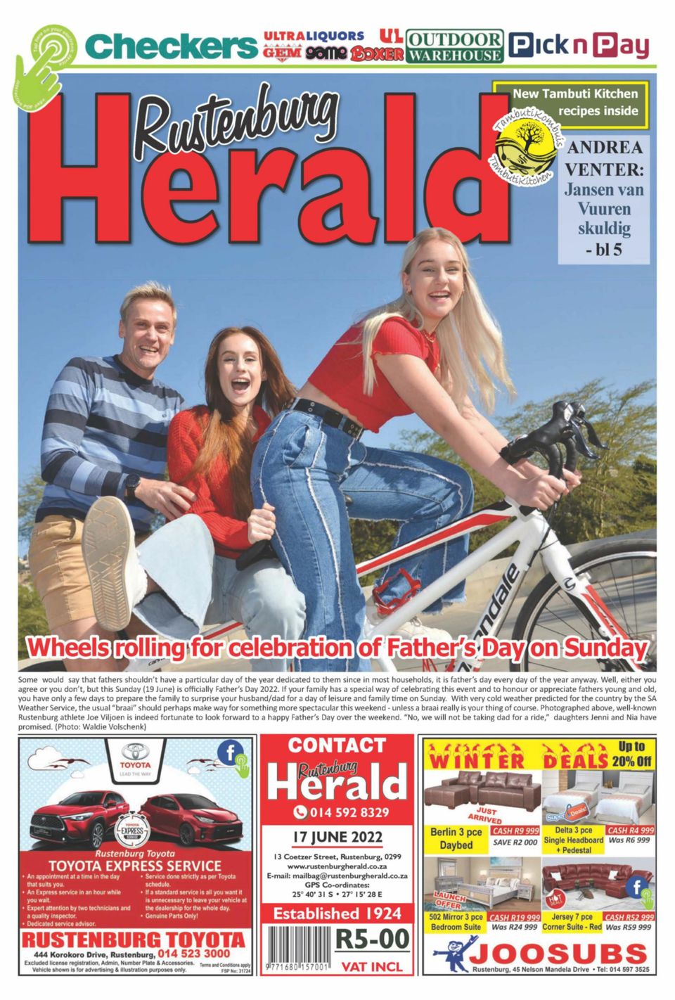 Rustenburg Herald-June 17, 2022 Newspaper - Get your Digital Subscription