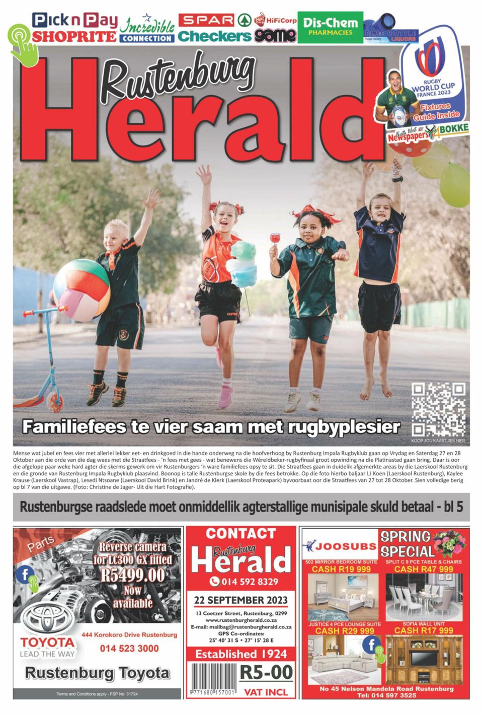Get digital access to Rustenburg Herald - September 22, 2023 issue ...