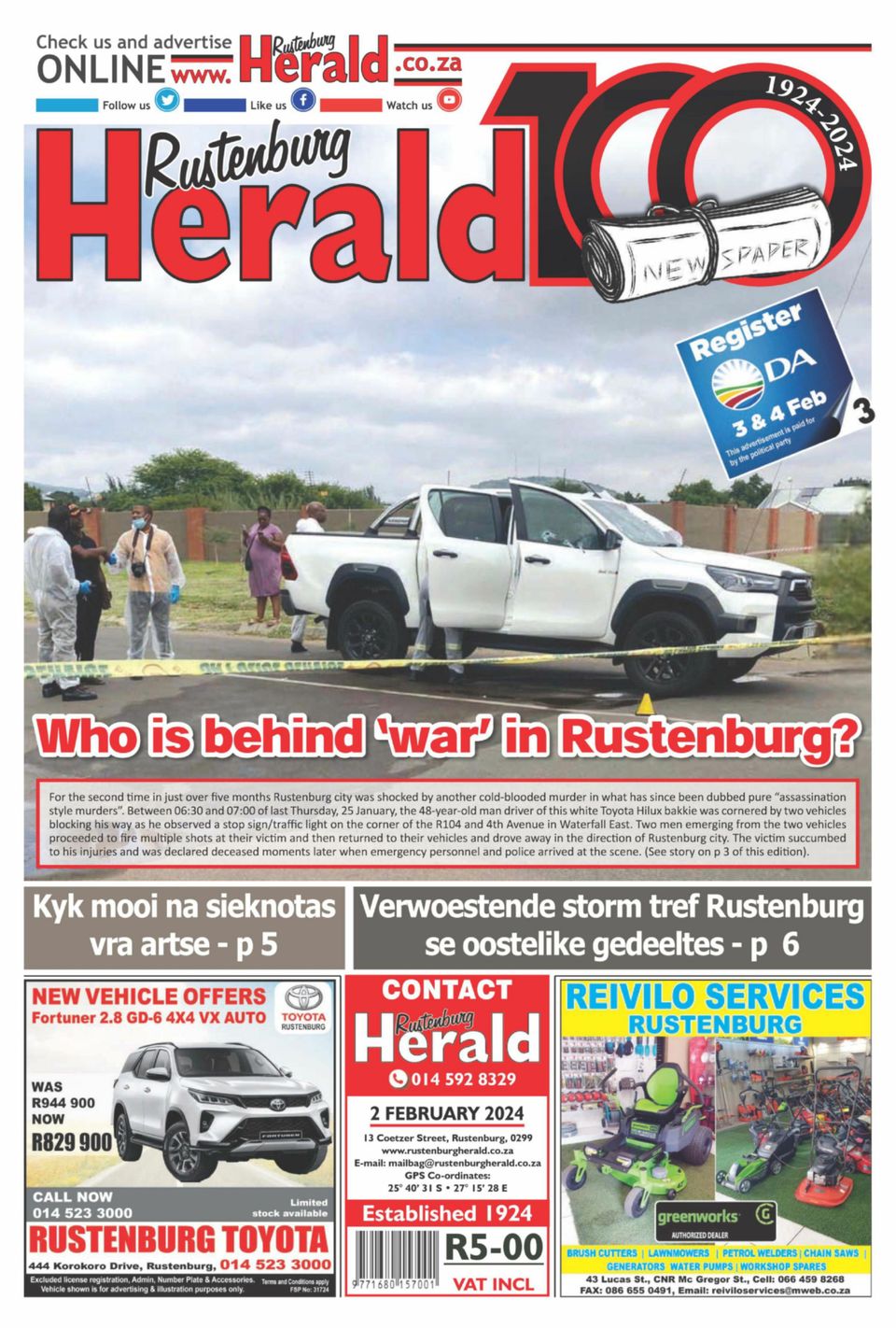 Rustenburg Herald Newspaper - Get your Digital Subscription