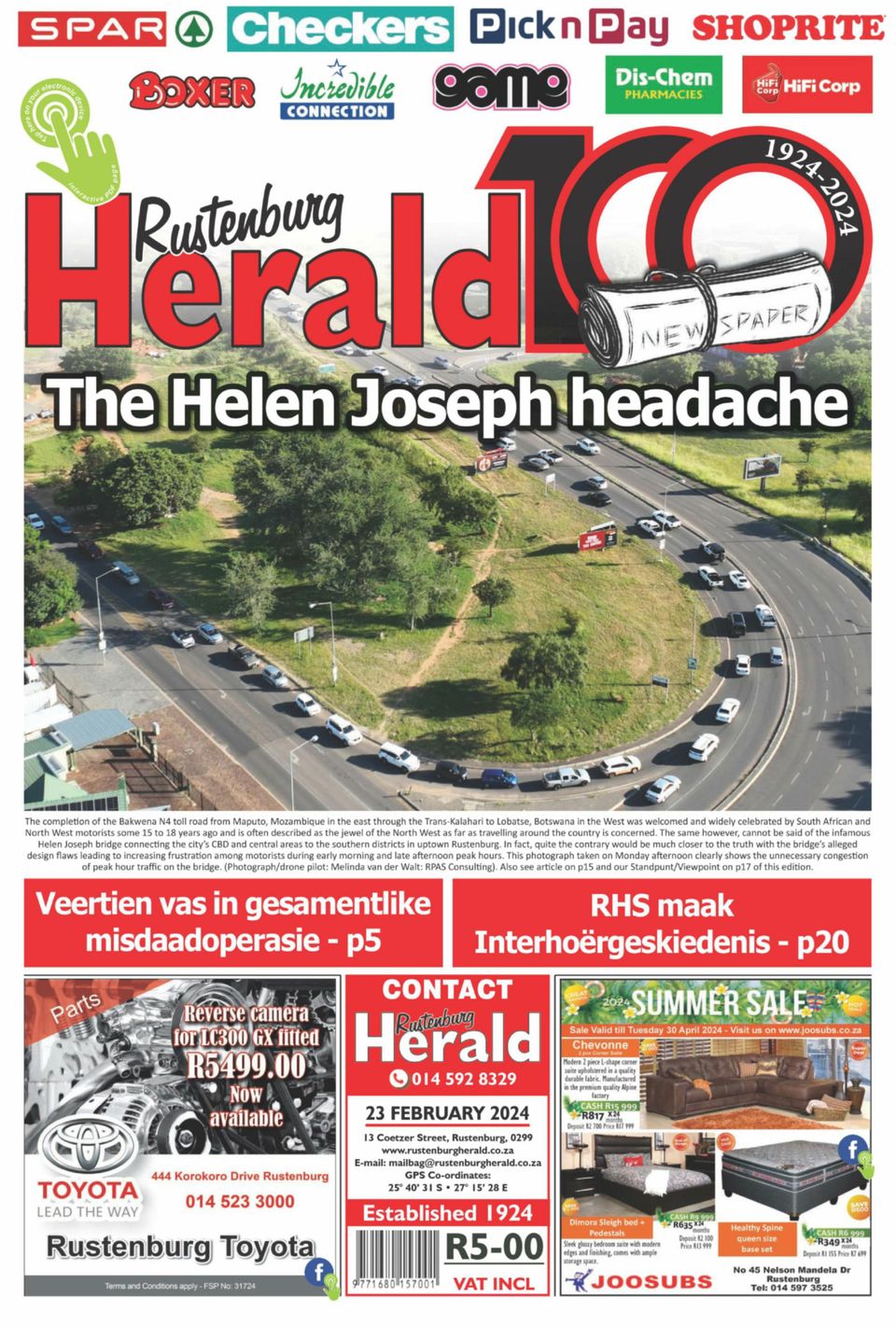 Get digital access to Rustenburg Herald - February 23, 2024 issue ...