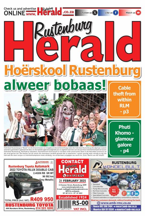 Get digital access to Rustenburg Herald Newspaper | Magzter.com