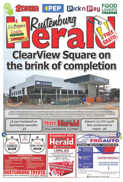 Get digital access to Rustenburg Herald Newspaper | Magzter.com