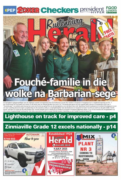 Get digital access to Rustenburg Herald Newspaper | Magzter.com
