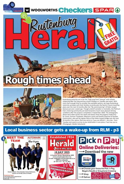 Get digital access to Rustenburg Herald Newspaper | Magzter.com