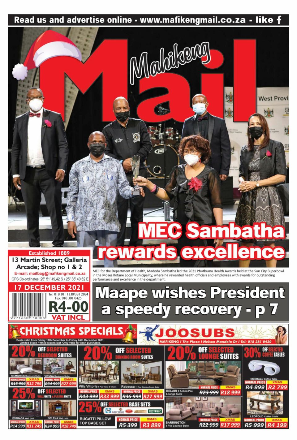Get digital access to Mafikeng Mail - December 17, 2021 issue | Magzter.com