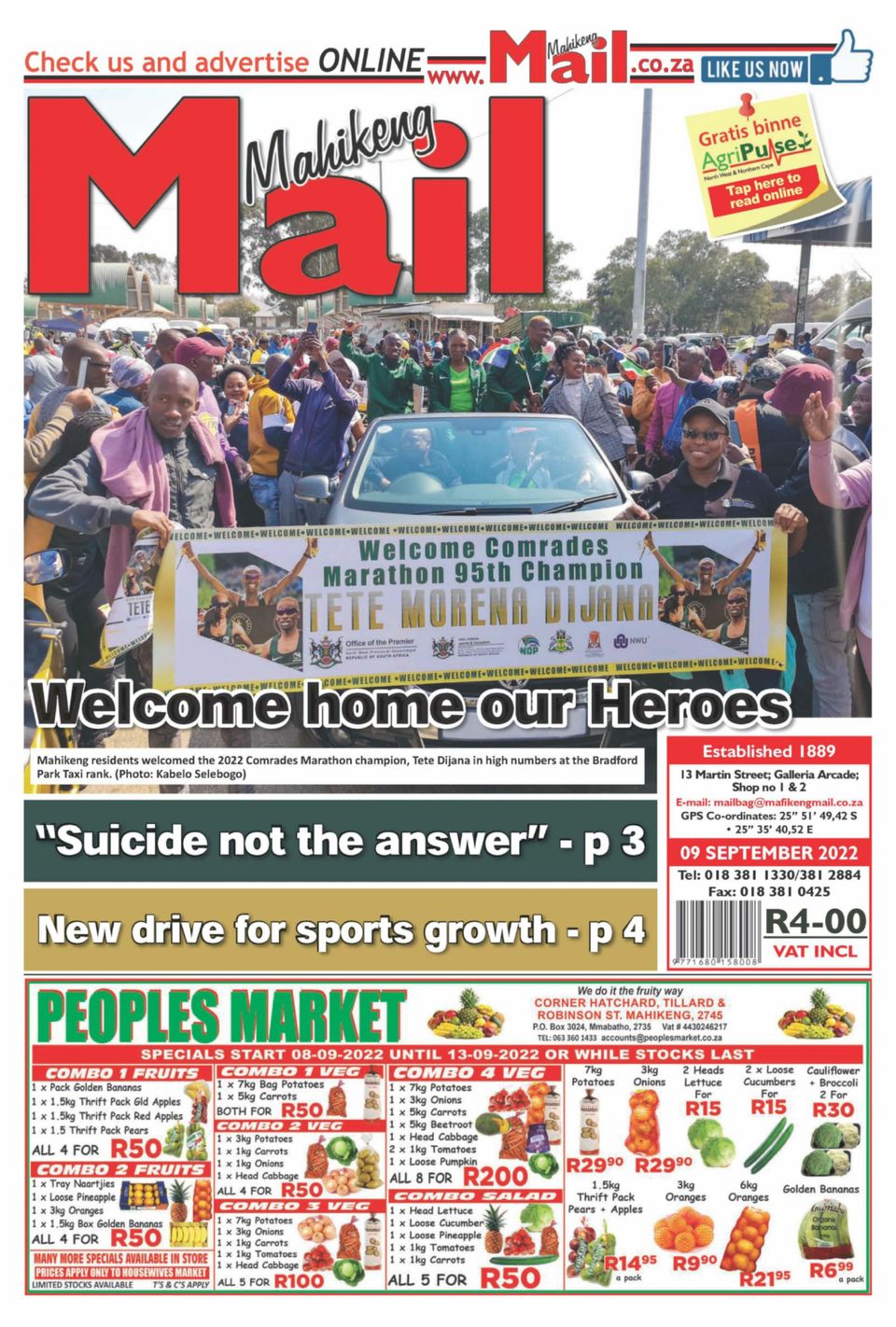 Get digital access to Mafikeng Mail - September 09, 2022 issue ...