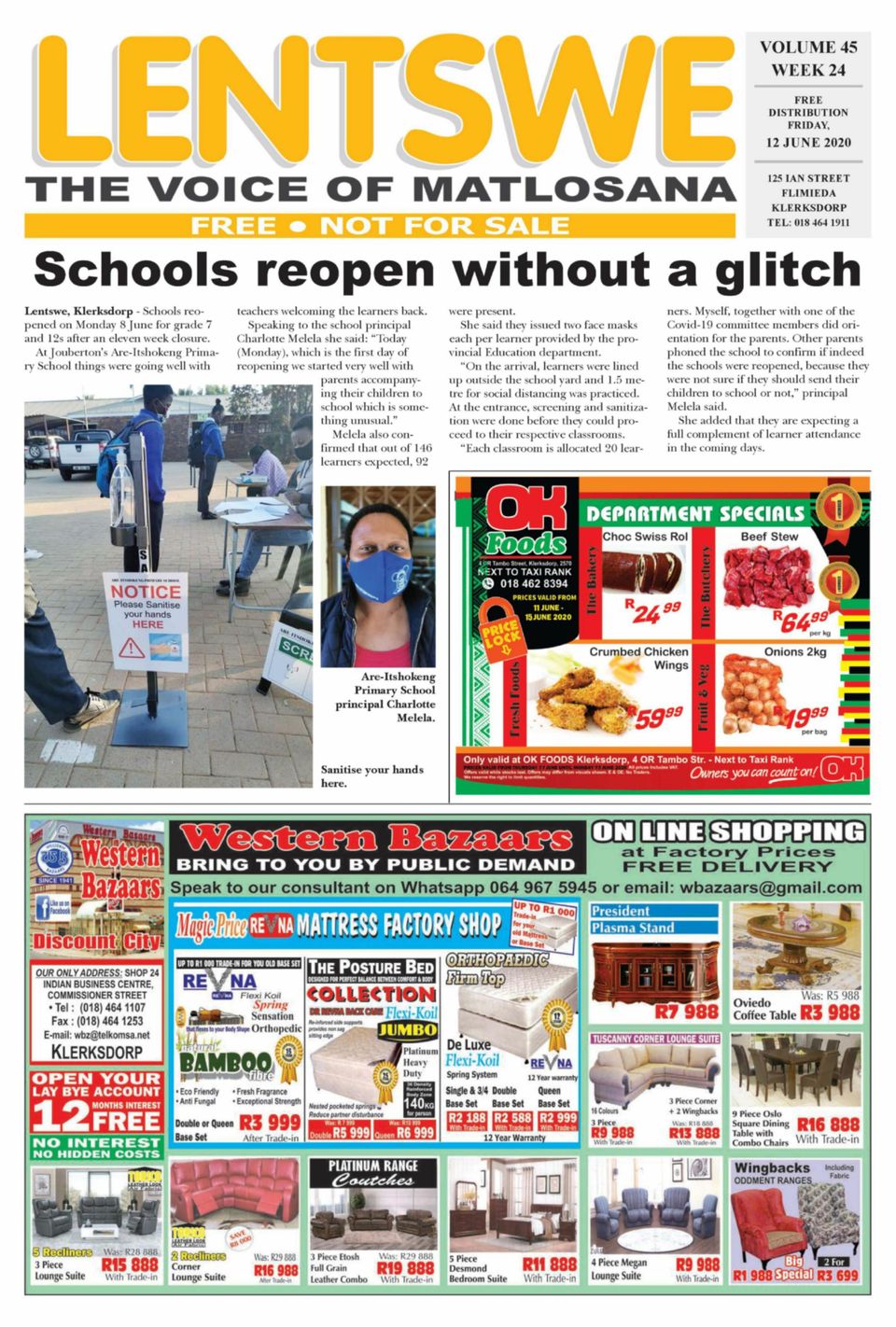 Get Digital Access To Klerksdorp Lentswe June 12 2020 Issue