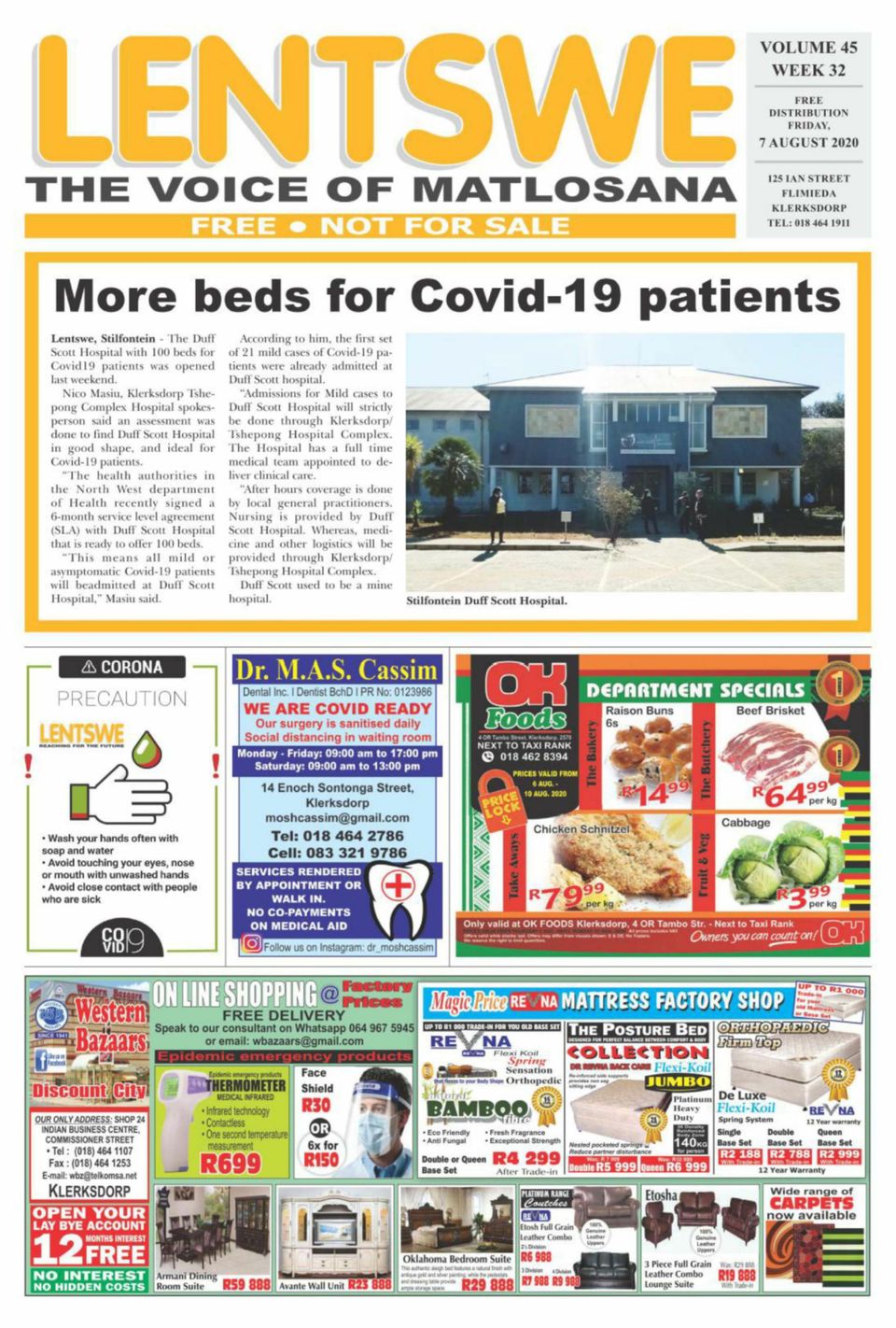 Get digital access to Klerksdorp Lentswe - August 07, 2020 issue ...