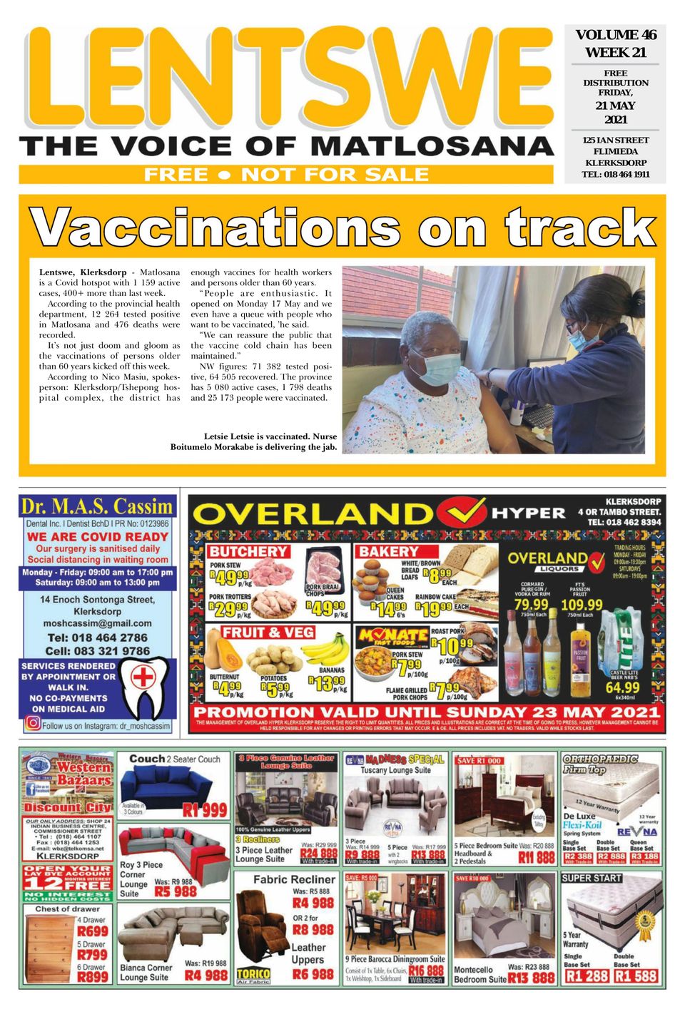 Klerksdorp Lentswe-May 21, 2021 Newspaper - Get your Digital Subscription
