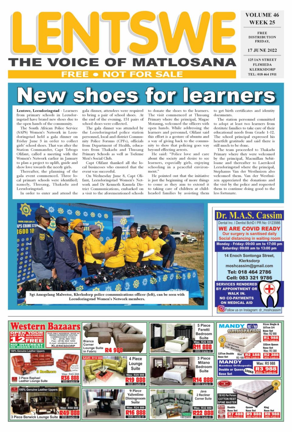 Klerksdorp Lentswe-June 17, 2022 Newspaper - Get your Digital Subscription
