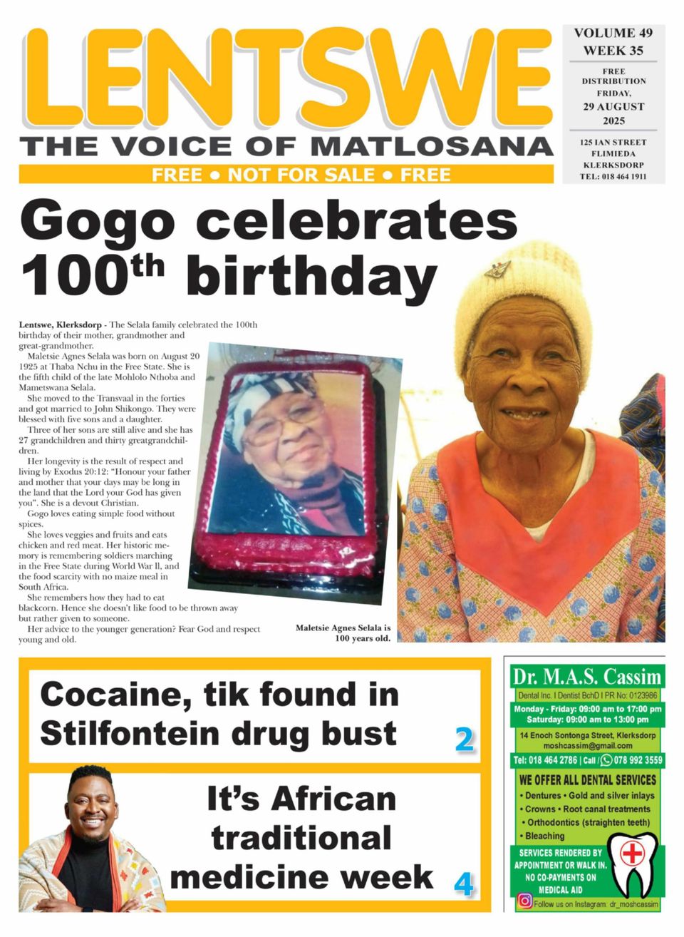 Get digital access to Klerksdorp Lentswe - August 29, 2025 issue ...