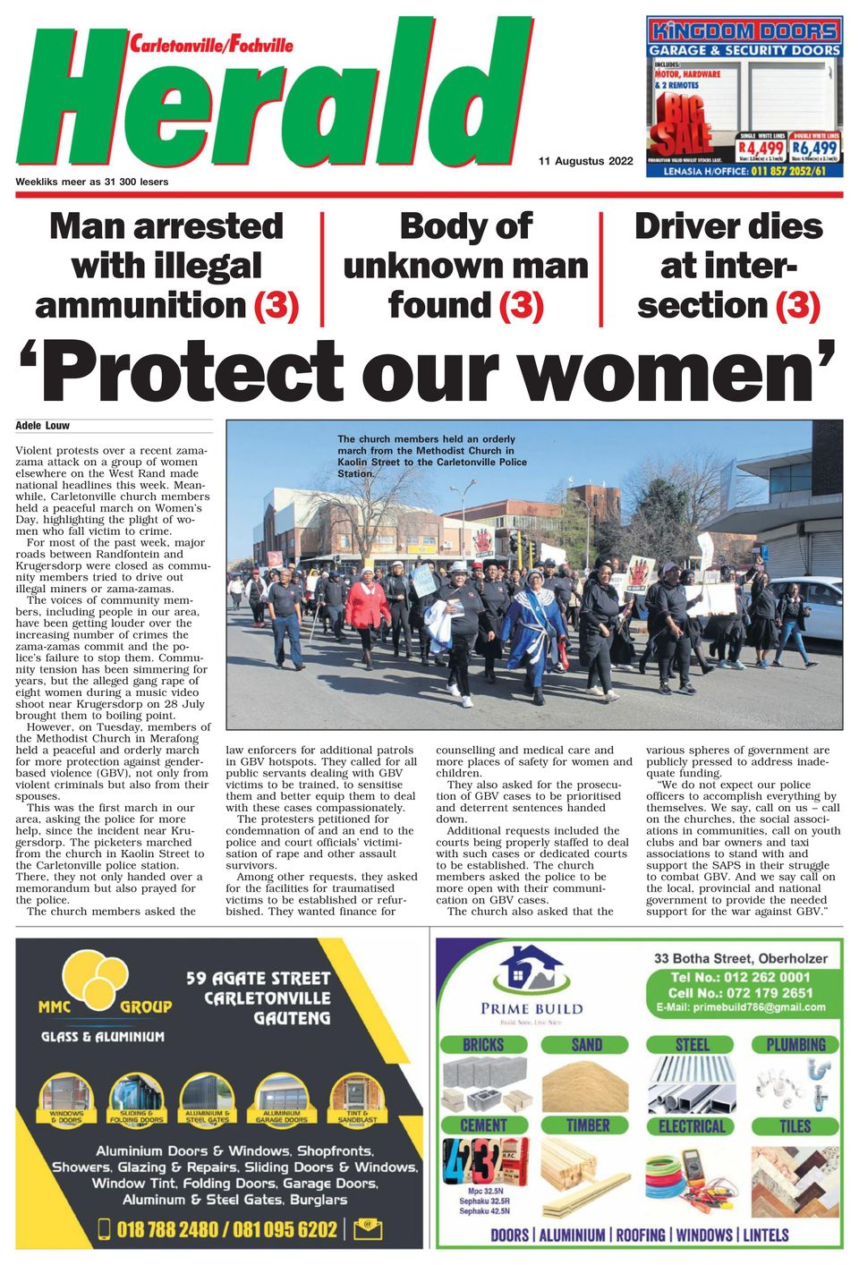 Carletonville Herald-August 11, 2022 Newspaper