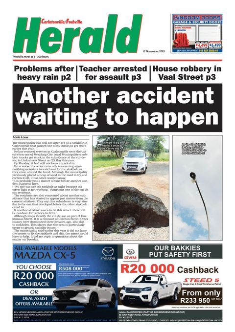 Get digital access to Carletonville Herald Newspaper | Magzter.com