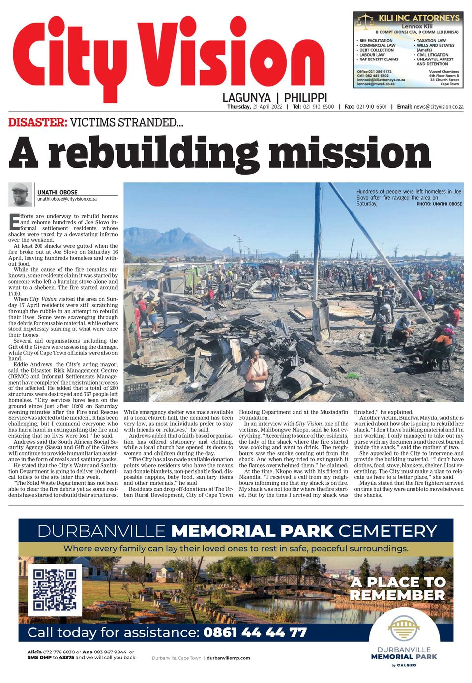 City Vision-April 21, 2022 Newspaper - Get your Digital Subscription