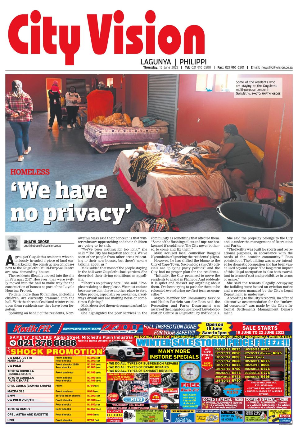 City Vision-June 16, 2022 Newspaper - Get your Digital Subscription