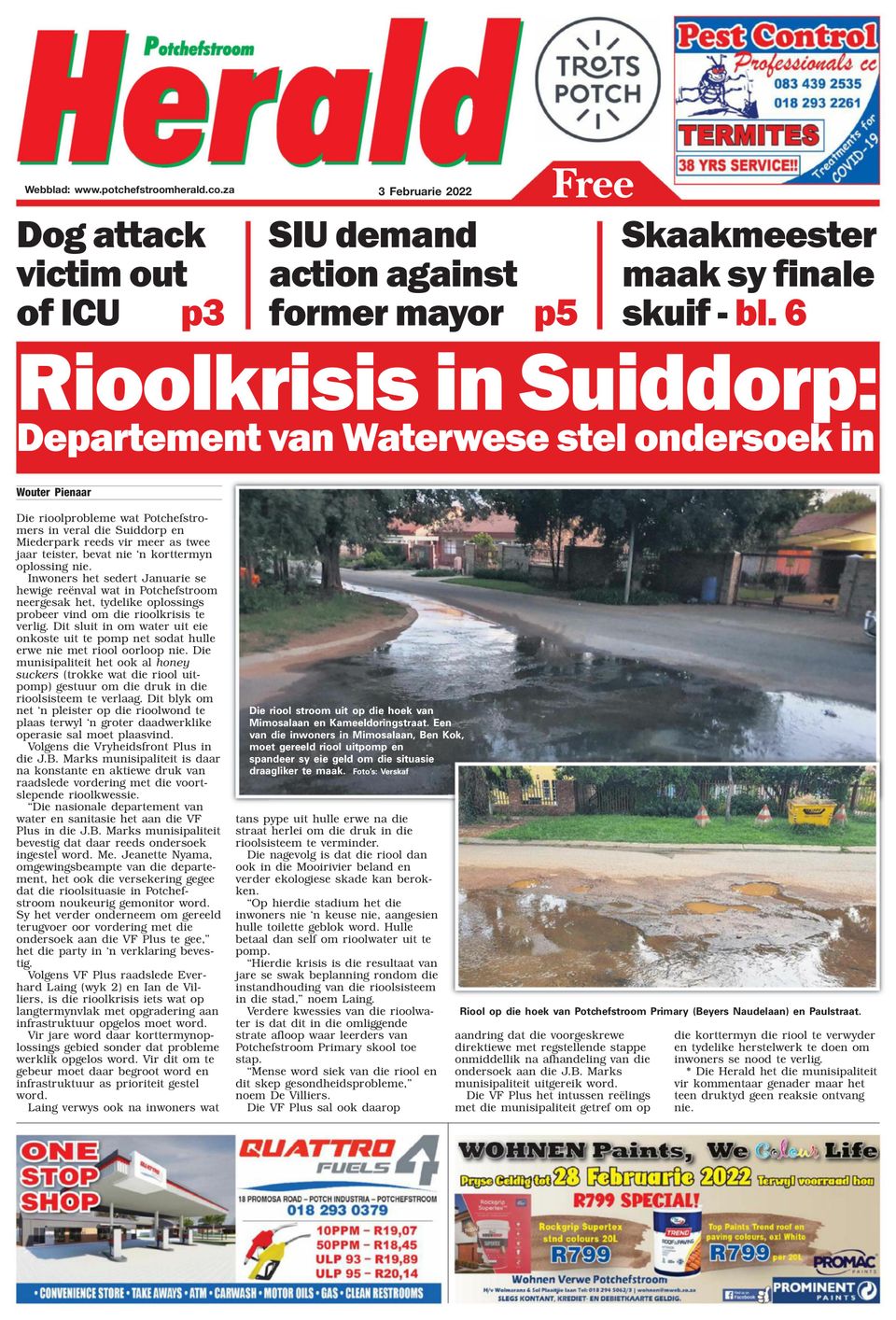 Potchefstroom Herald-February 03, 2022 Newspaper