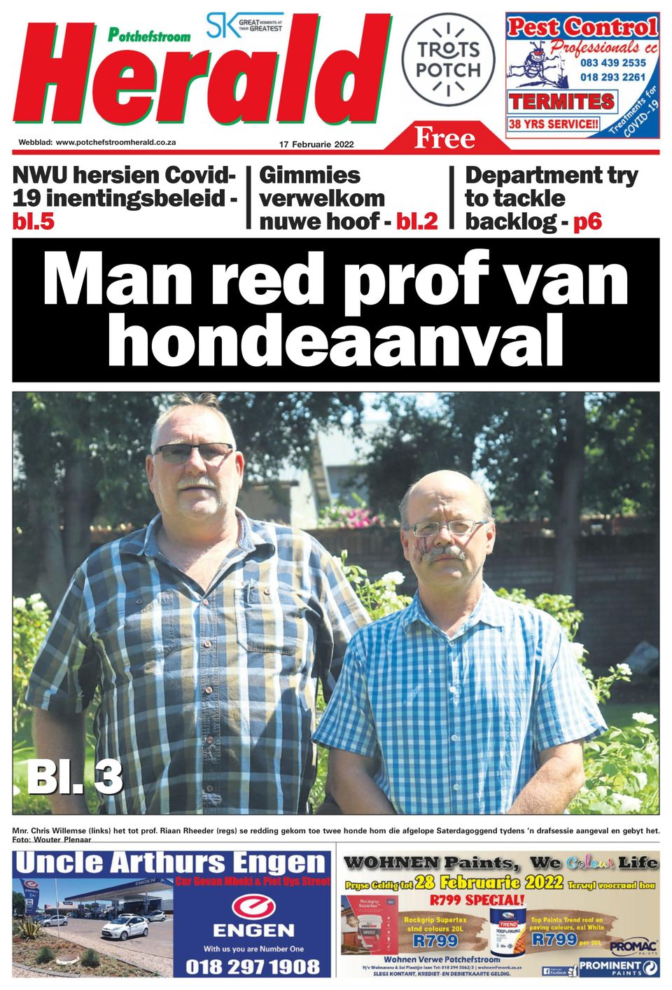 Get digital access to Potchefstroom Herald - February 17, 2022 issue ...