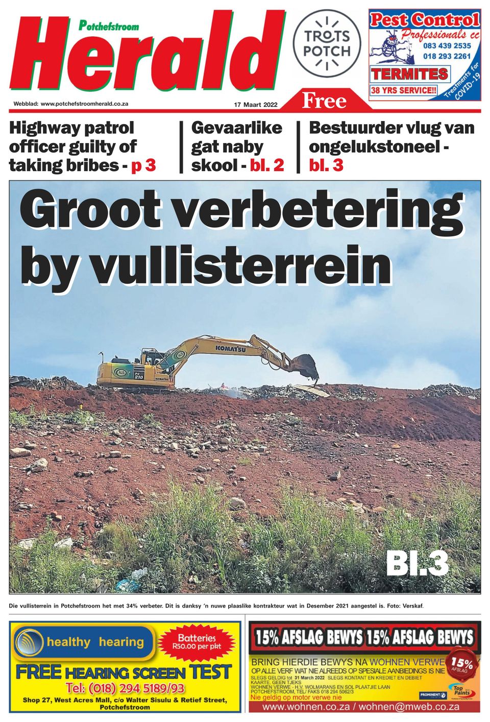 Get digital access to Potchefstroom Herald - March 17, 2022 issue | Magzter.com