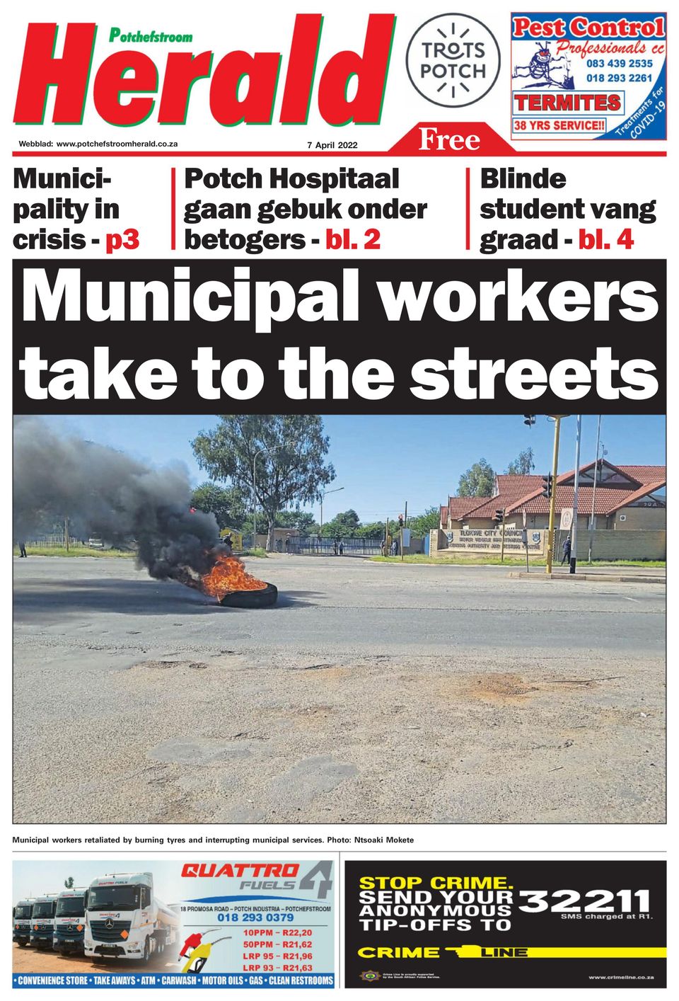 Potchefstroom Herald-April 07, 2022 Newspaper - Get your Digital ...