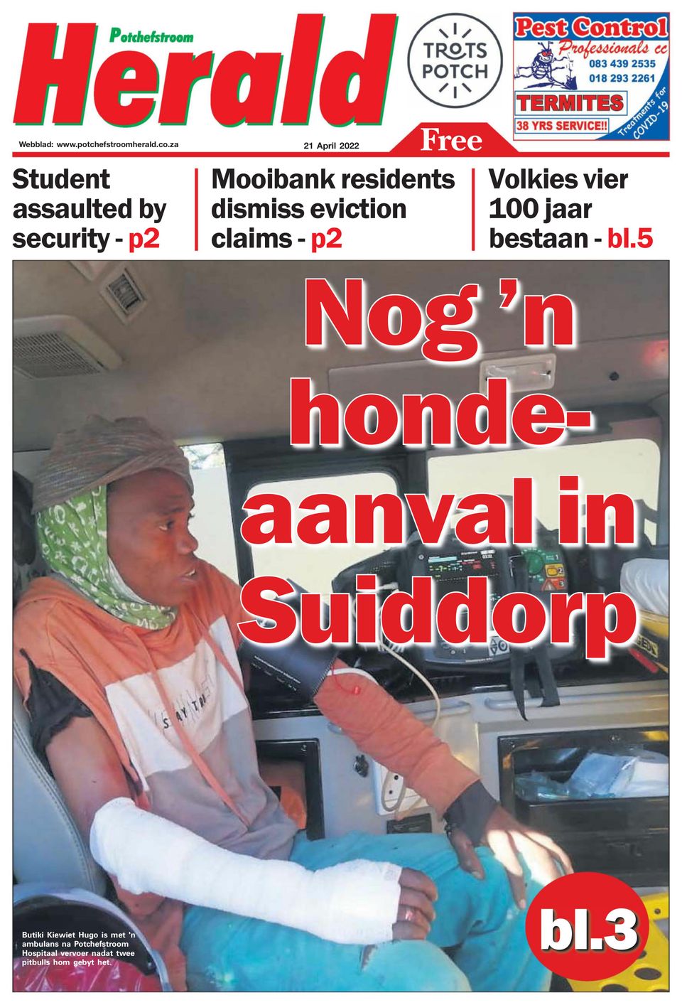 Potchefstroom Herald-April 21, 2022 Newspaper - Get your Digital Subscription
