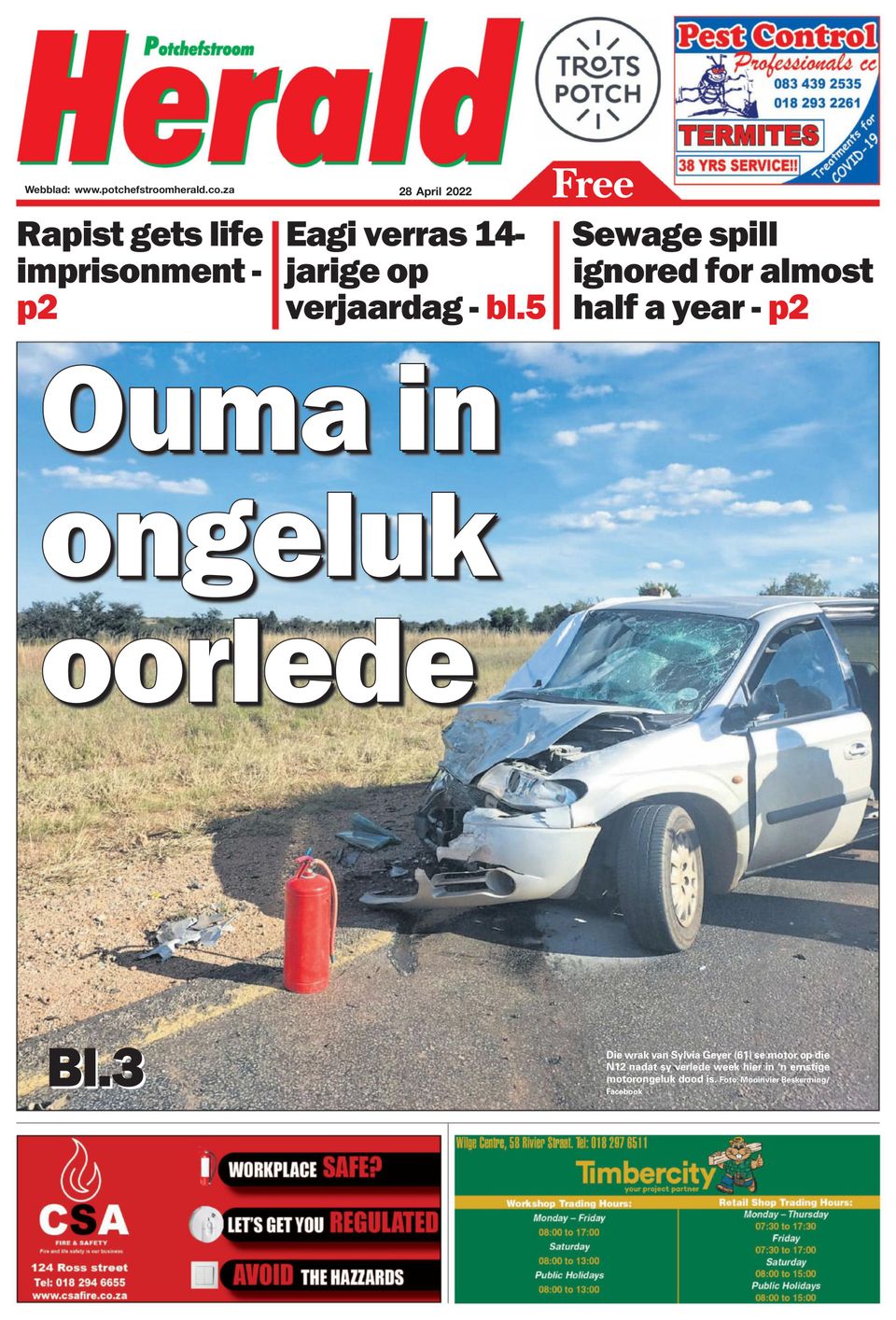 Get digital access to Potchefstroom Herald - April 28, 2022 issue ...