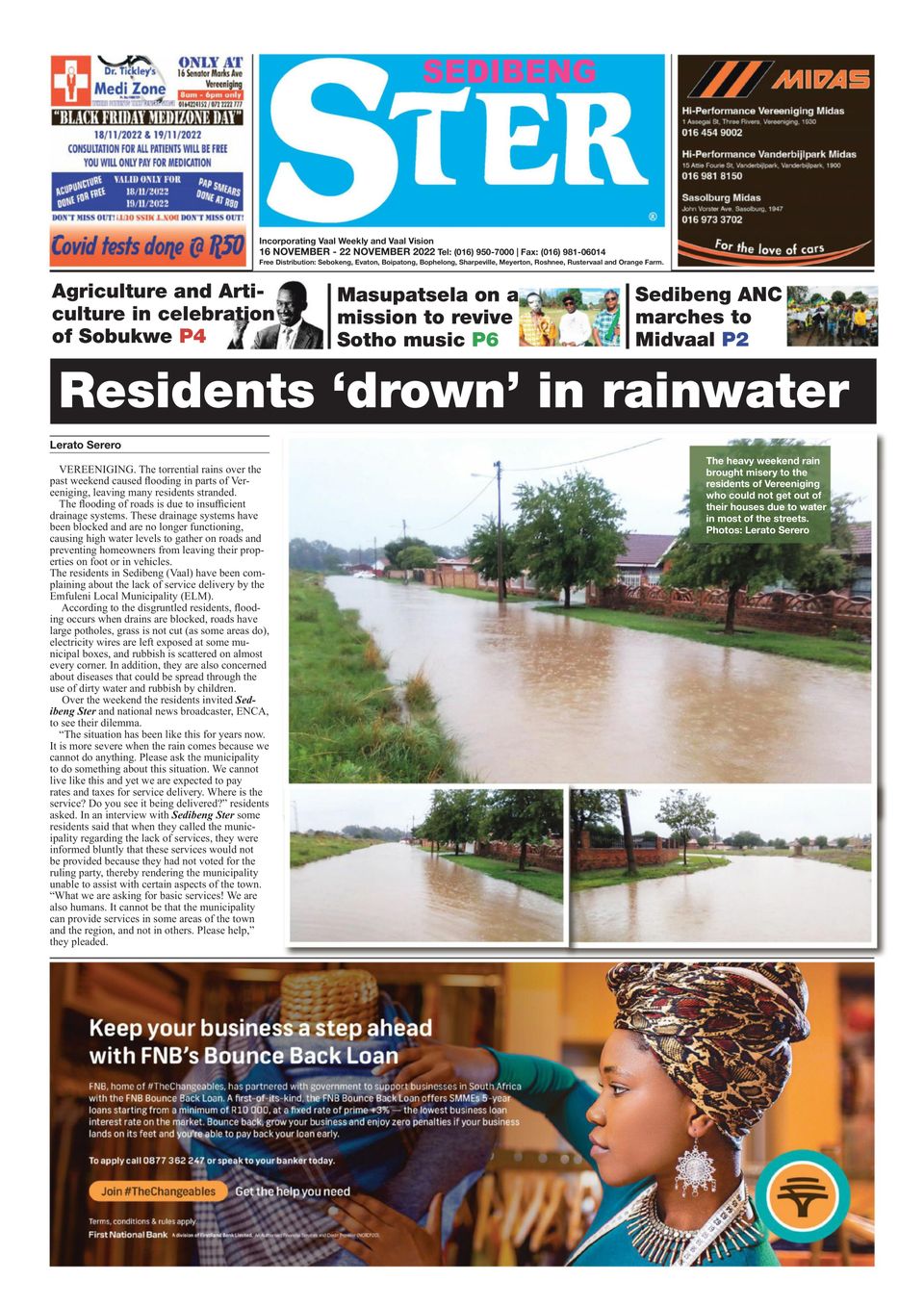Sedibeng Ster-November 16, 2022 Newspaper - Get your Digital Subscription