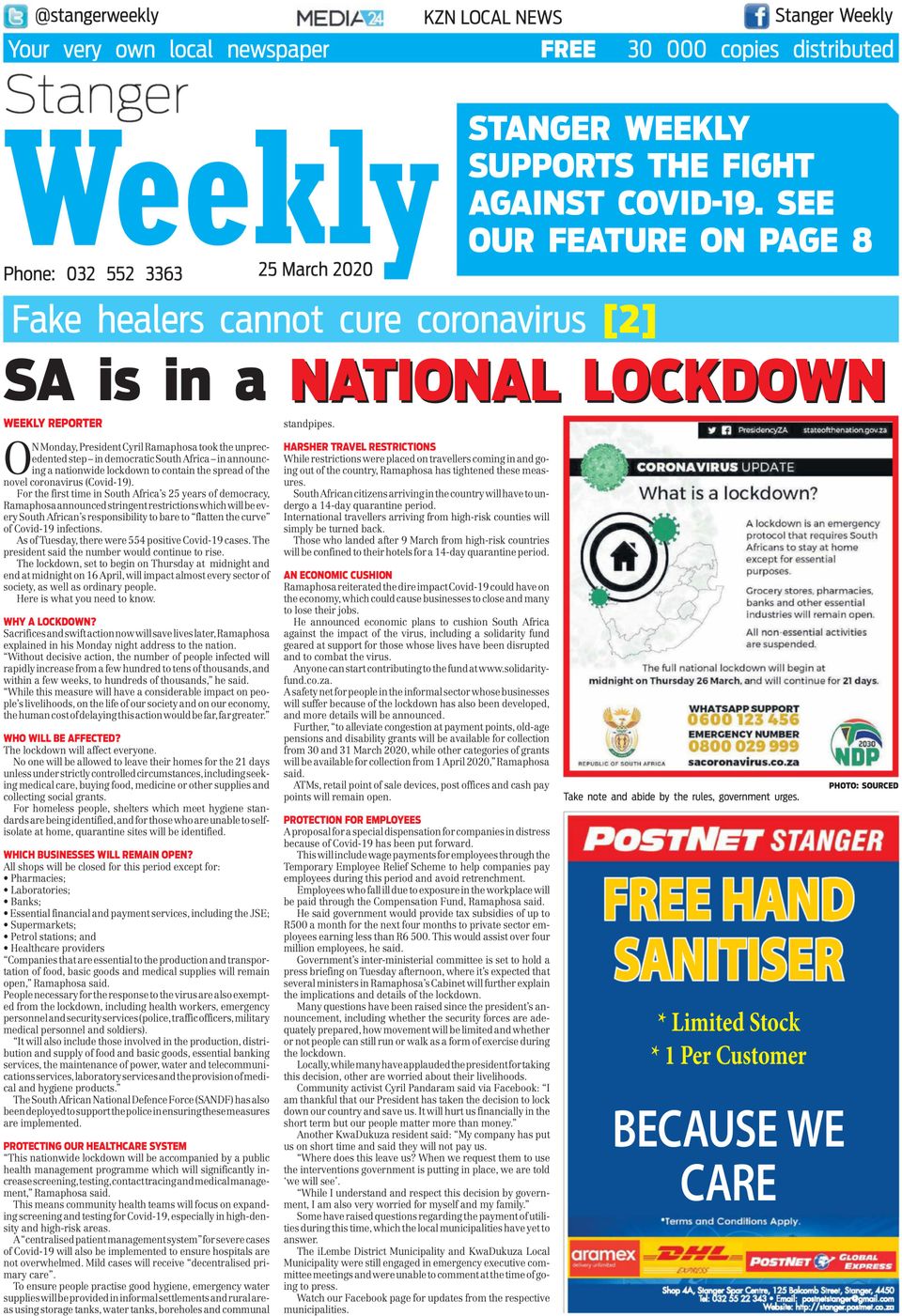 Get digital access to Stanger Weekly - March 25, 2020 issue | Magzter.com