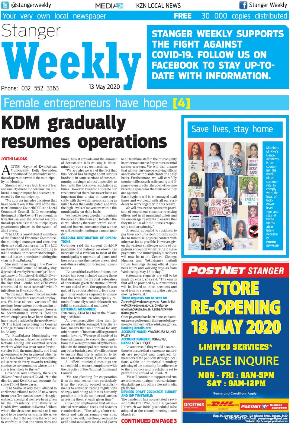 Get digital access to Stanger Weekly - May 13, 2020 issue | Magzter.com