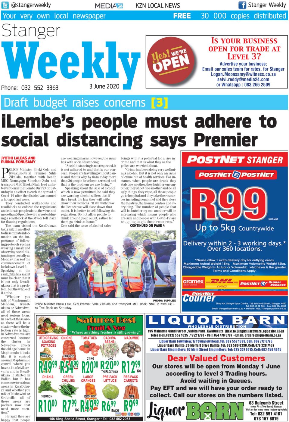 Stanger Weekly-June 3, 2020 Newspaper - Get your Digital Subscription