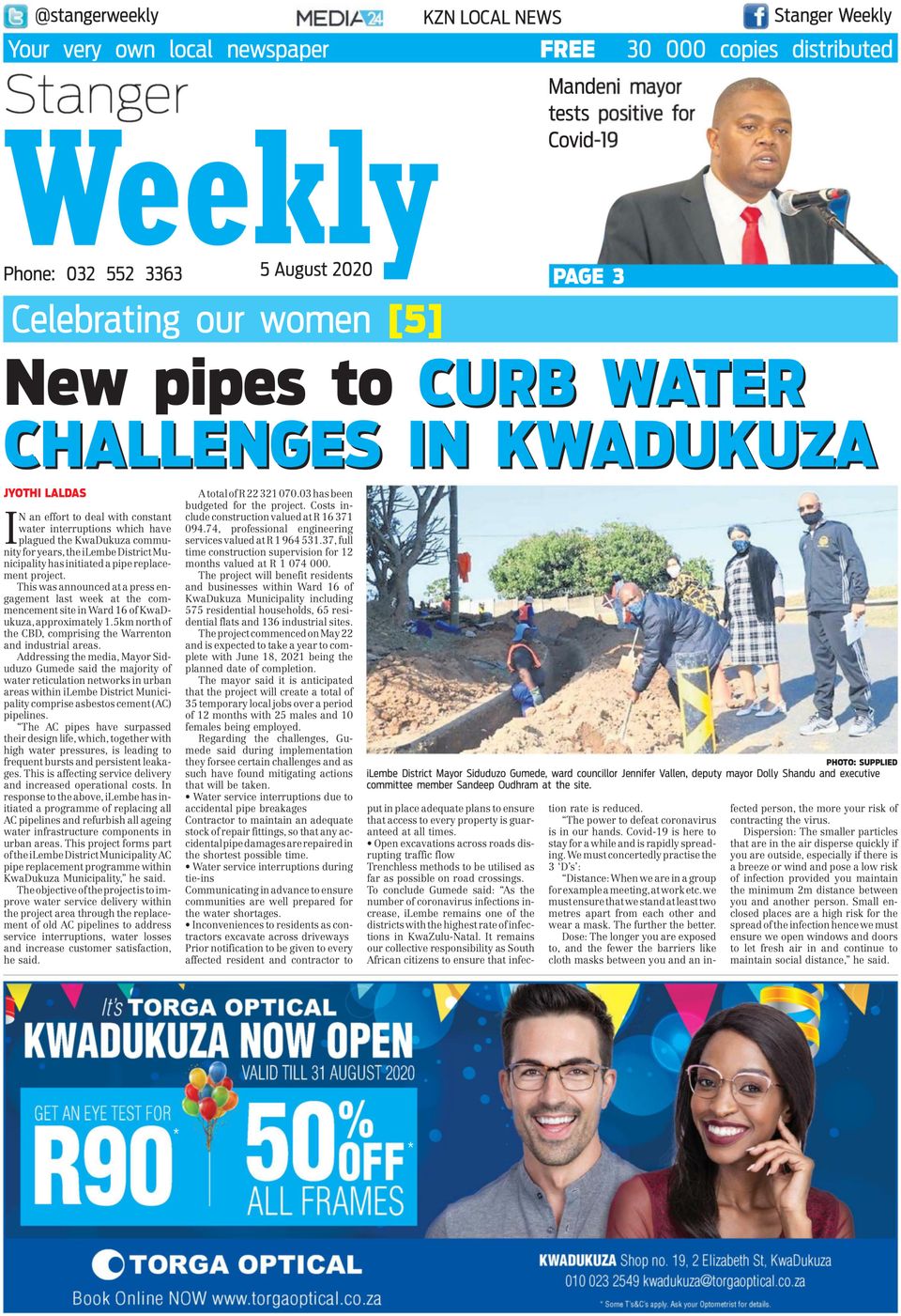 Get digital access to Stanger Weekly - August 05, 2020 issue | Magzter.com