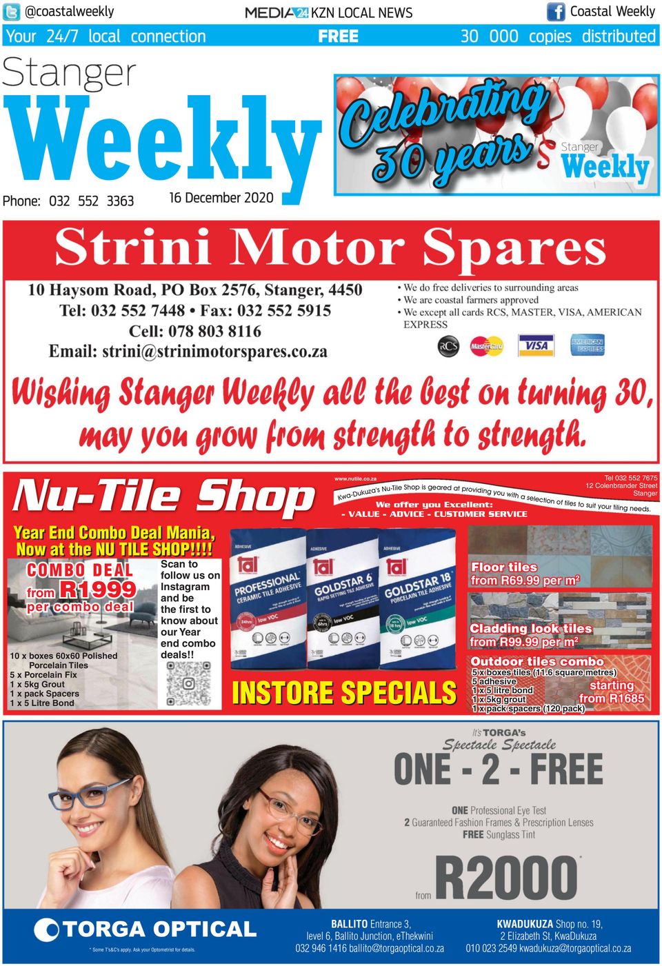 Get digital access to Stanger Weekly - December 16, 2020 issue ...
