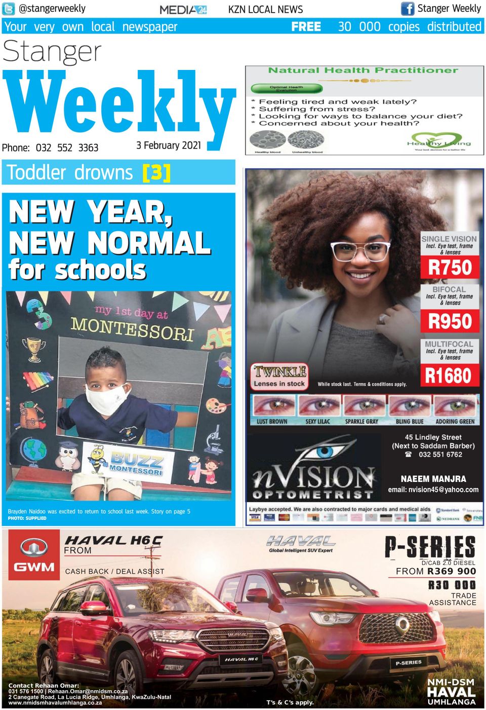 Stanger Weekly-February 03, 2021 Newspaper - Get your Digital Subscription