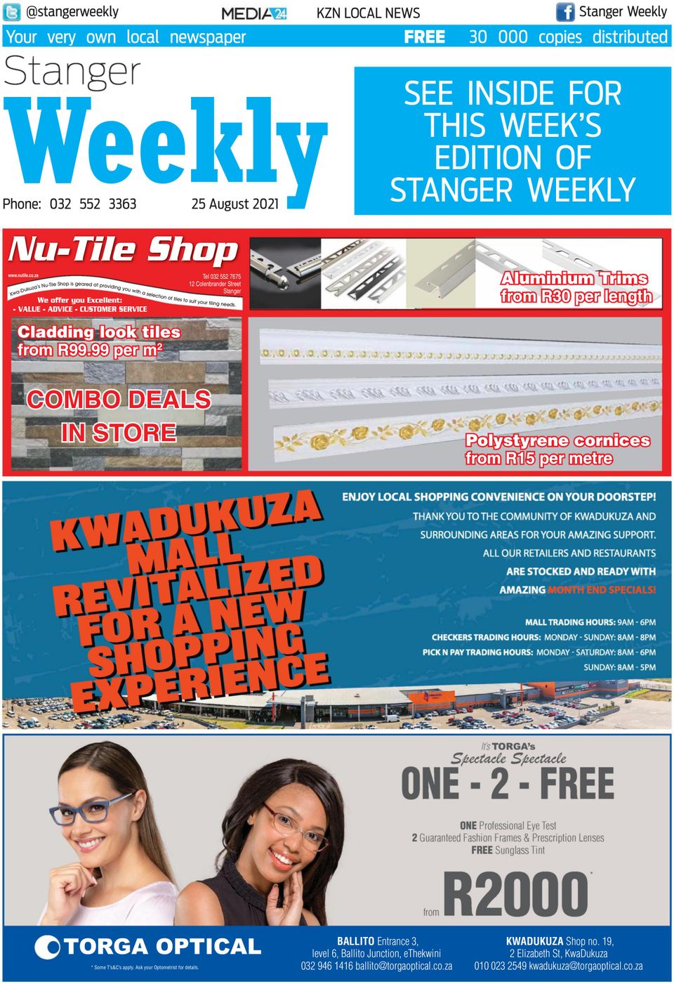 Stanger Weekly-August 25, 2021 Newspaper - Get your Digital Subscription