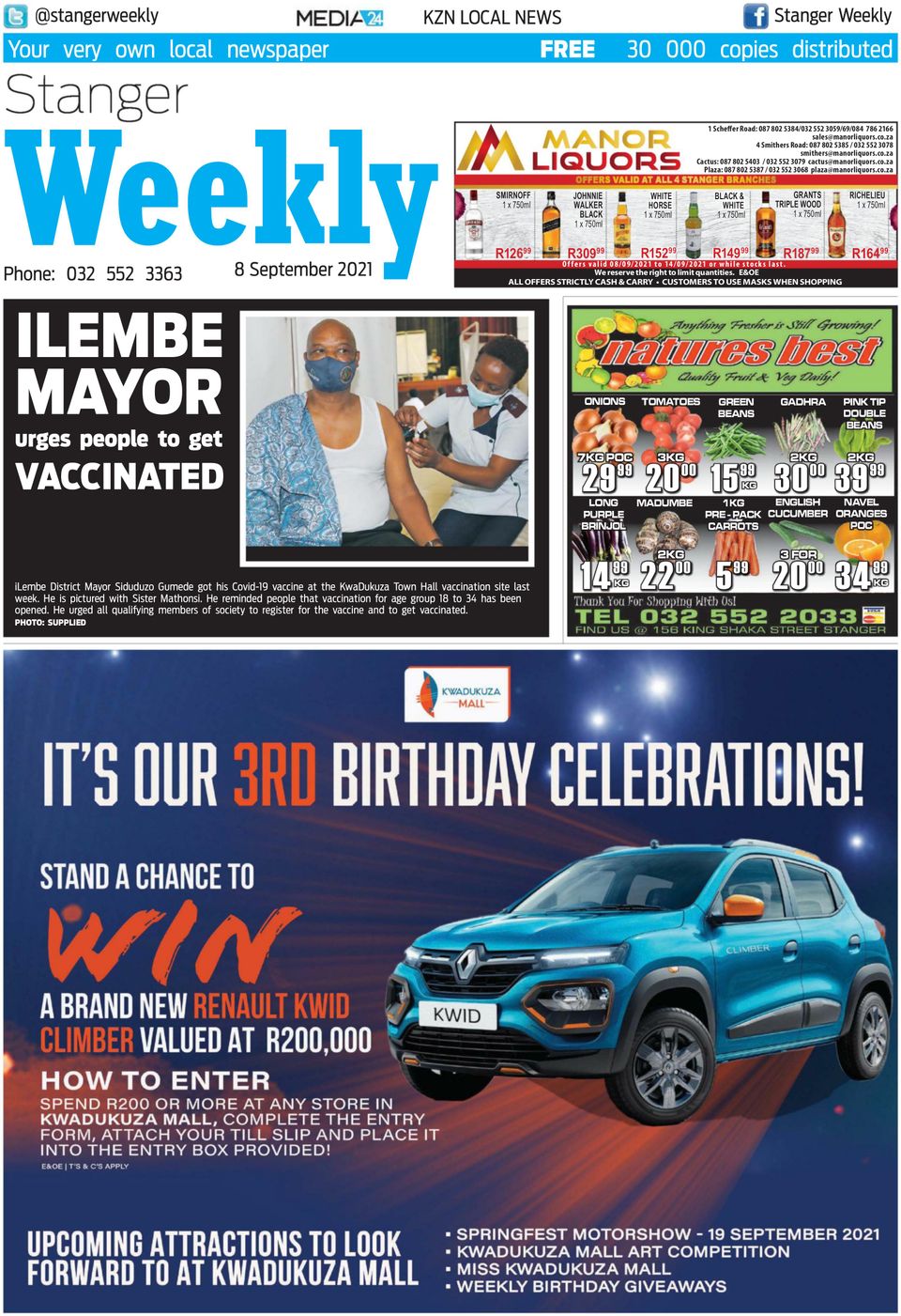 Stanger Weekly-September 08, 2021 Newspaper - Get your Digital Subscription