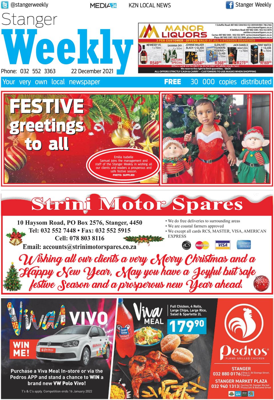 Stanger Weekly-December 22, 2021 Newspaper - Get your Digital Subscription
