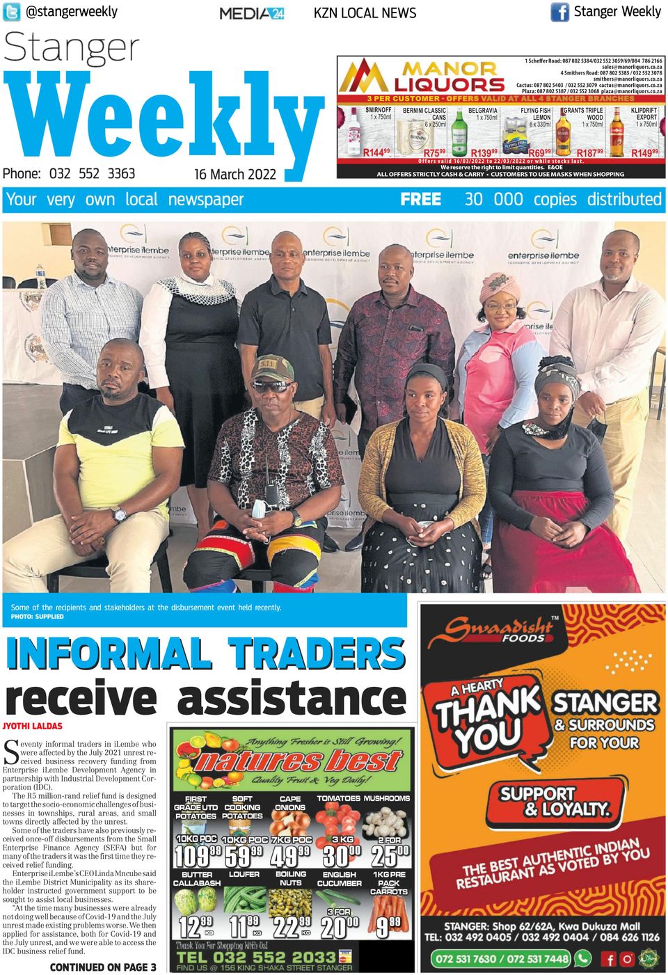 Stanger Weekly-March 16, 2022 Newspaper - Get your Digital Subscription