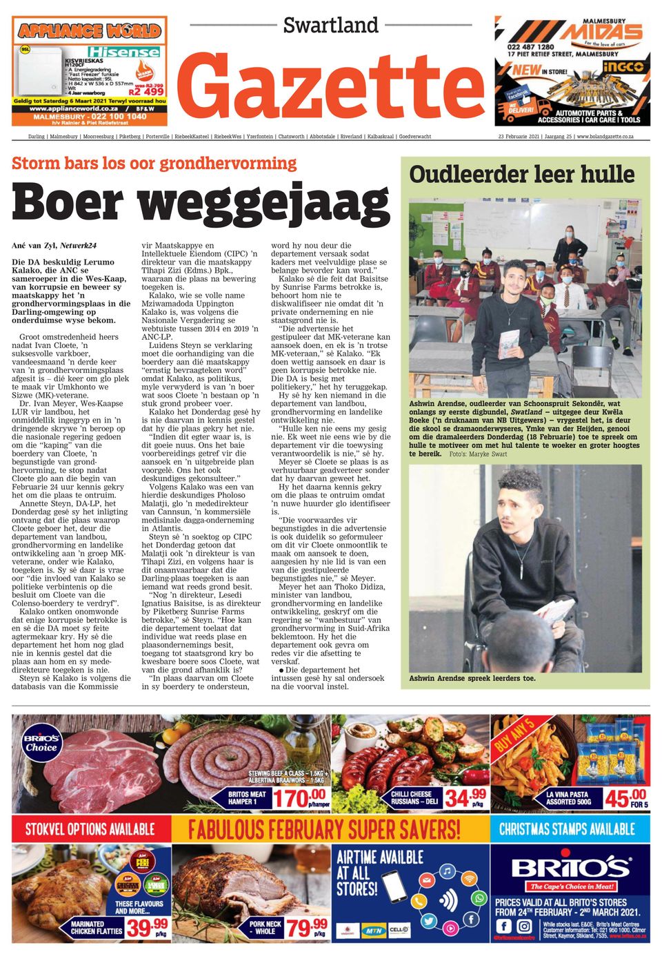 Get digital access to Swartland Gazette - February 23, 2021 issue | Magzter.com