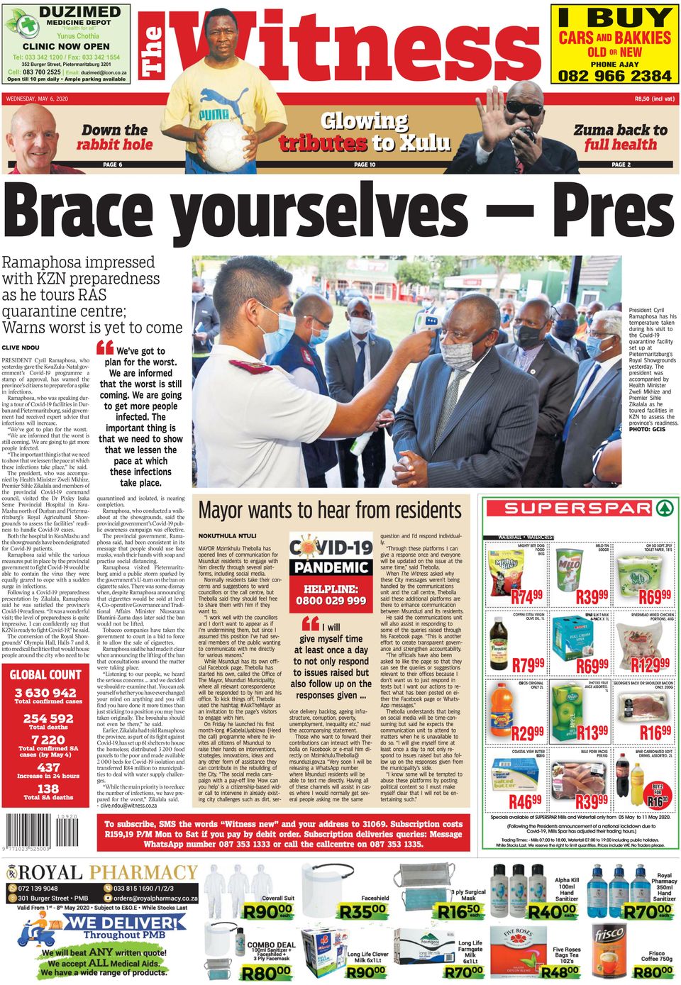 The Witness-May 06, 2020 Newspaper - Get your Digital Subscription