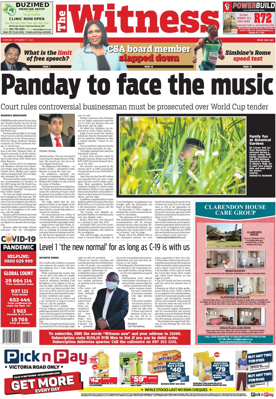 The Witness-September 17, 2020 Newspaper - Get your Digital Subscription
