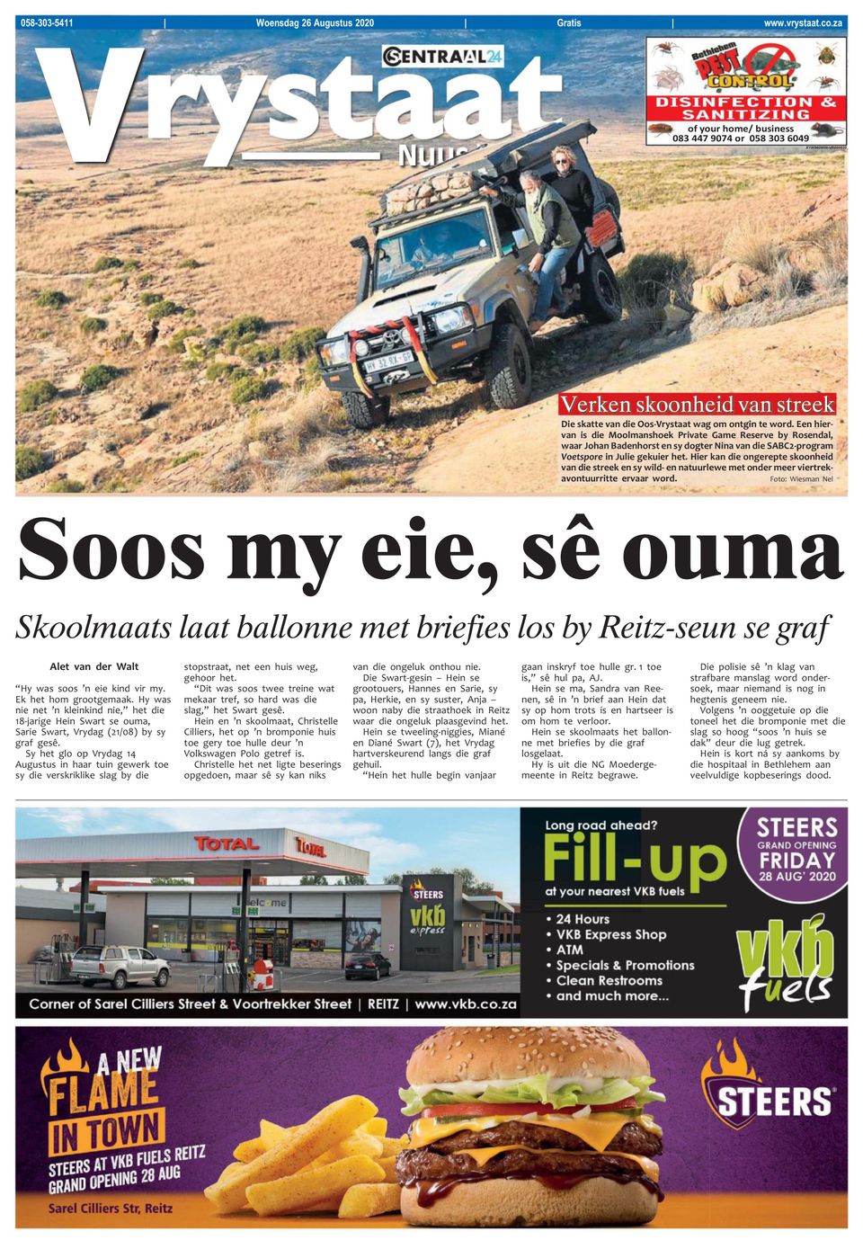 Get digital access to Vrystaat Nuus-News Newspaper | Magzter.com