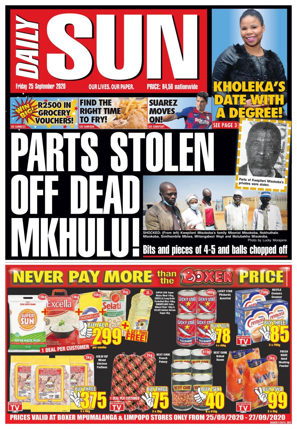 Get digital access to Daily Sun - September 25, 2020 issue | Magzter.com